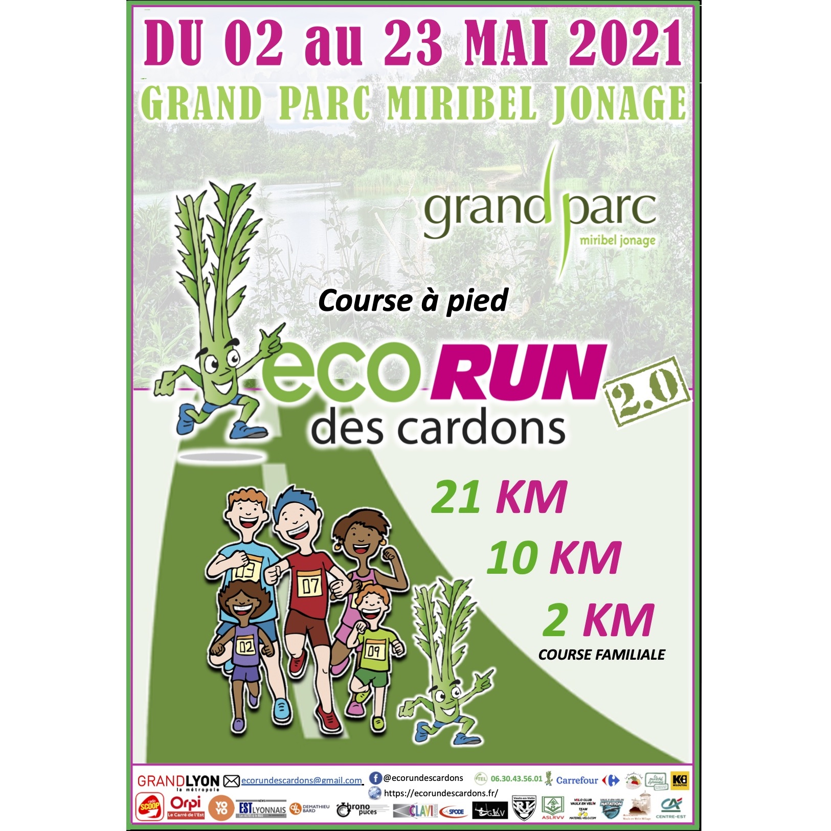 Affiche officielle de l'Eco-Run des Cardons - Eco-Run des Cardons